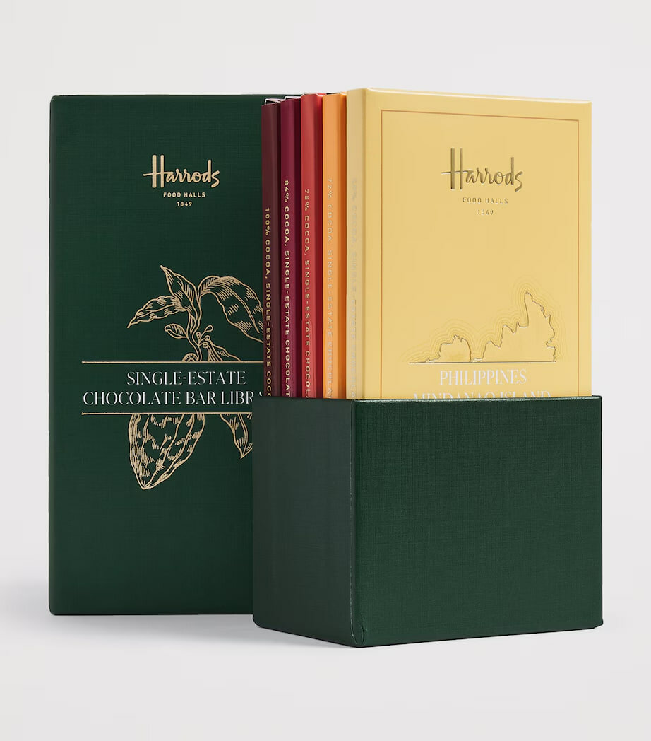 Harrods Набор шоколада Single-Estate Chocolate Bar Library Gift Set 5x70г