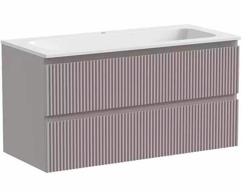 Тумба с раковиной Sancos Snob R 100 doha soft раковина Grace CN7013