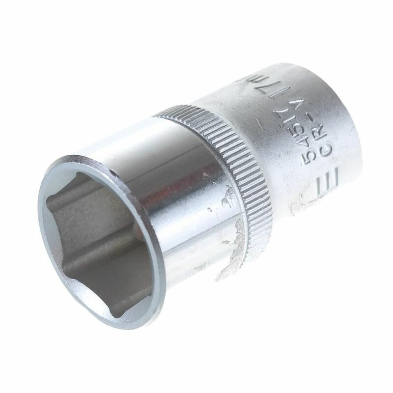 Головка торцевая 1/2" 6-гранная, 17 мм, L38 мм, Force 54517