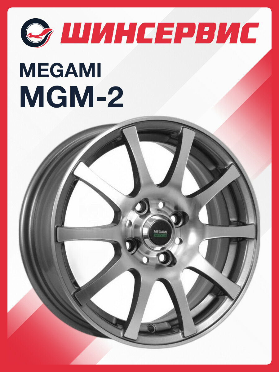 Литой колесный диск Megami MGM-2 R15.0x6.0J 5x114.3 ET38.00 ЦО67.10 для автомобиля