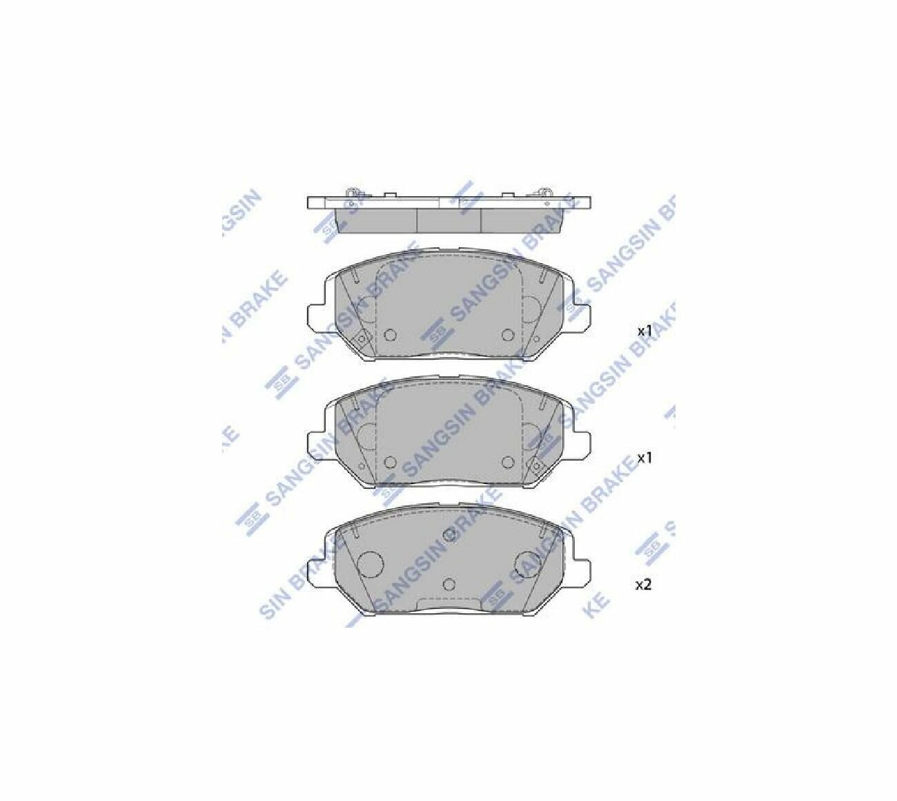 Колодки тормозные дисковые SANGSIN SP4242