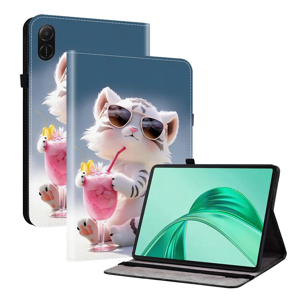 Чехол для Honor Pad X8а / Pad X8b 11" (NDL-W09, NDL-L09, NDL2-W09, NDL2-L09), высококачественный из искусственной кожи, цветной чехол с рисунком