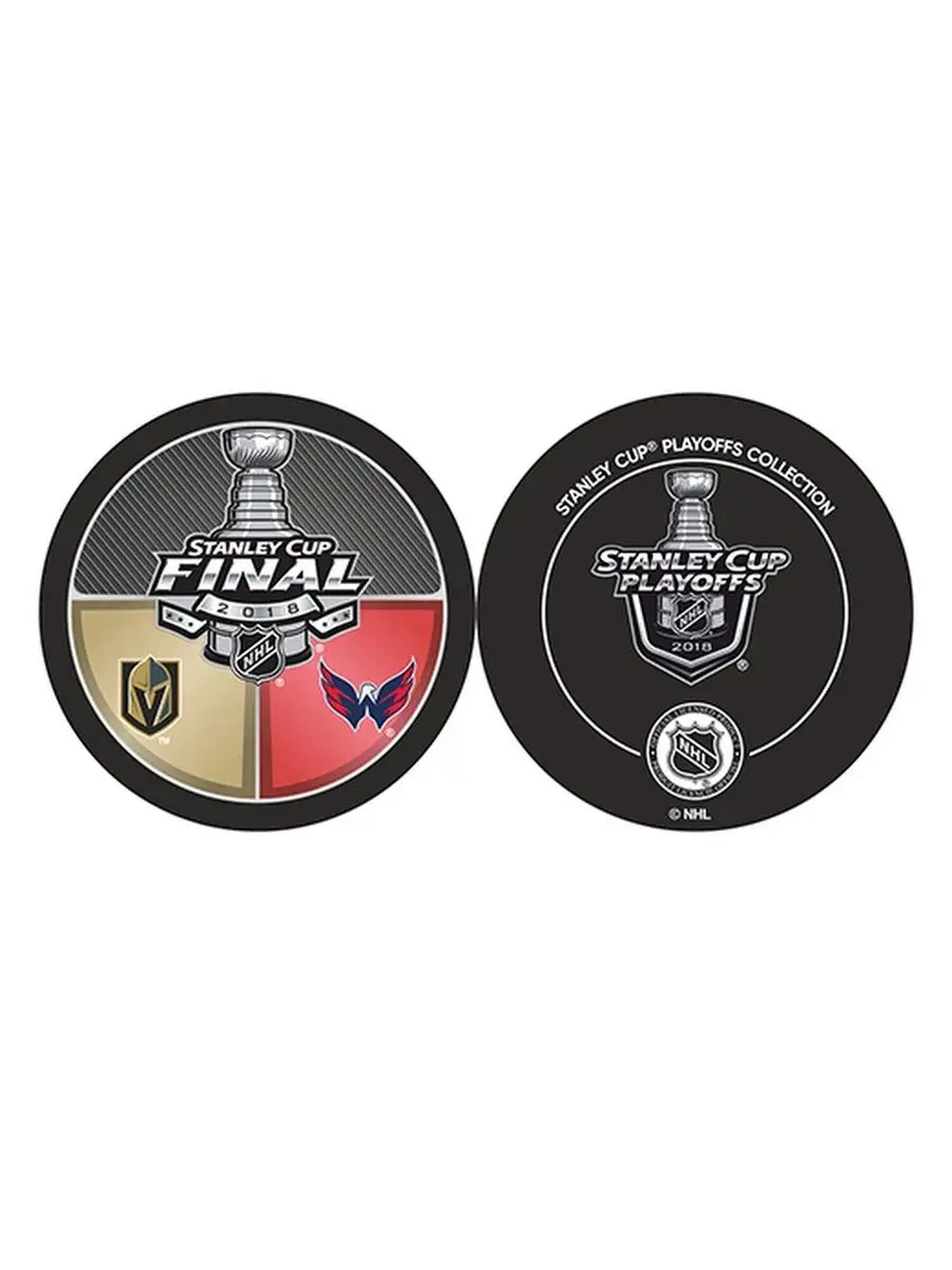 Шайба Sportfanat NHL Stanley Cup Final 2018, 76 мм, цвет черный
