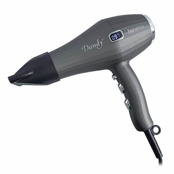 Фен Dandy, ионизация, LED-дисплей, 2 скорости, 3 температуры, мощность 2400Вт