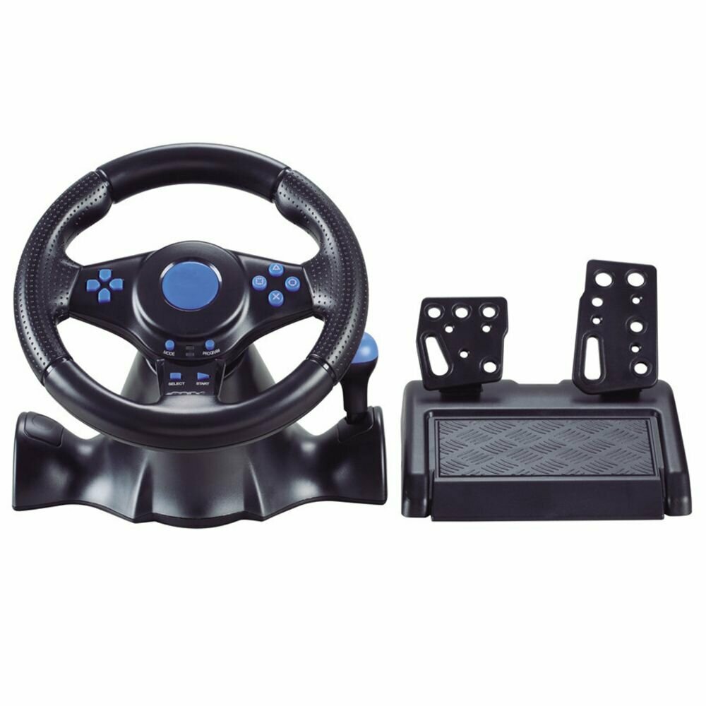 Игровой руль с педалями 3в1 Vibration Steering wheel для PS3, PS2, PC