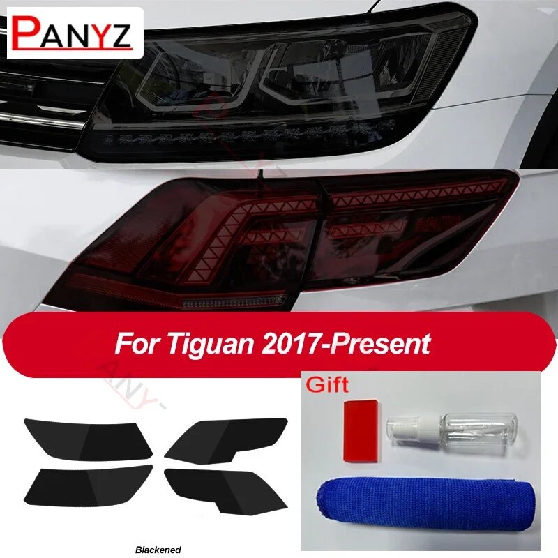 Защитная пленка для фар VW Tiguan 2017+, Blackened set