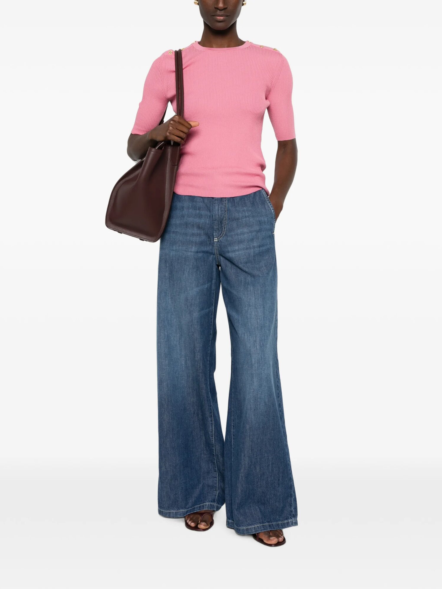 Джинсы Max Mara Wide-leg jeans, размер 40, синий — фото 1