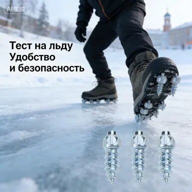 100 шт Противоскользящие шипы для обуви походов
