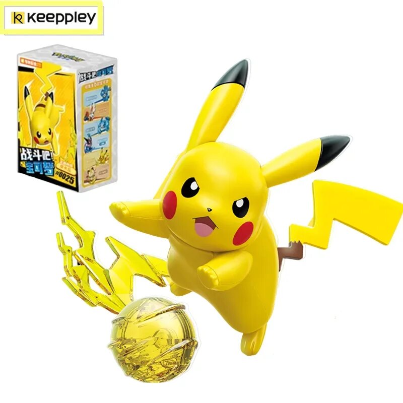 Конструктор Keeppley Pokemon Желтый, pikachu
