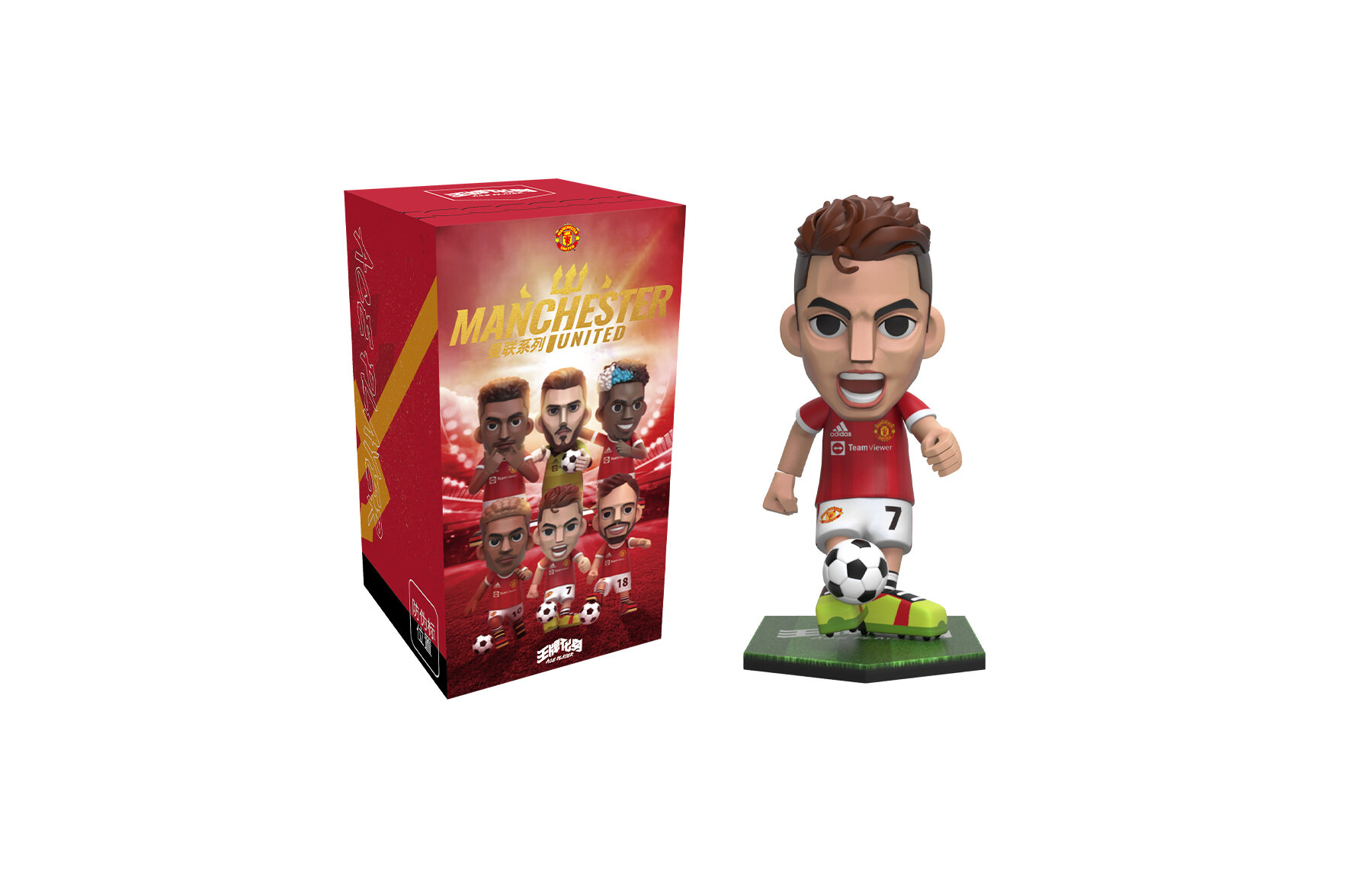 Коллекционные фигурки унисекс AcePlayer Star Manchester United Soccer Ball Club Collection REDMAGIC Cristiano Ronaldo Mystery Boxes, Single Mystery Box (Random Pick)