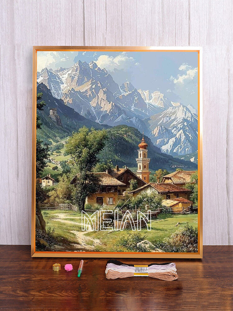 MEIAN Набор для вышивания,30x40CM,11CT,40 цветов