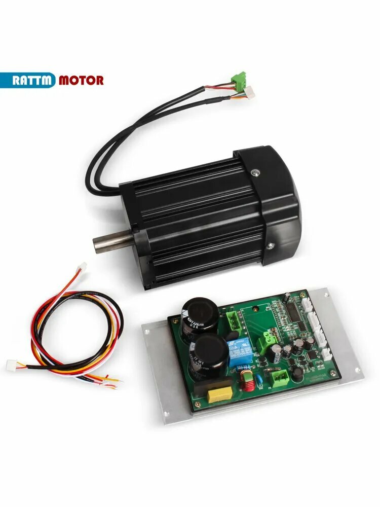 1100W DC бесщетканный токарный двигатель шпинделя с контроллером карты контрольной доски для части машины CD-210V MX-210V WM-210V