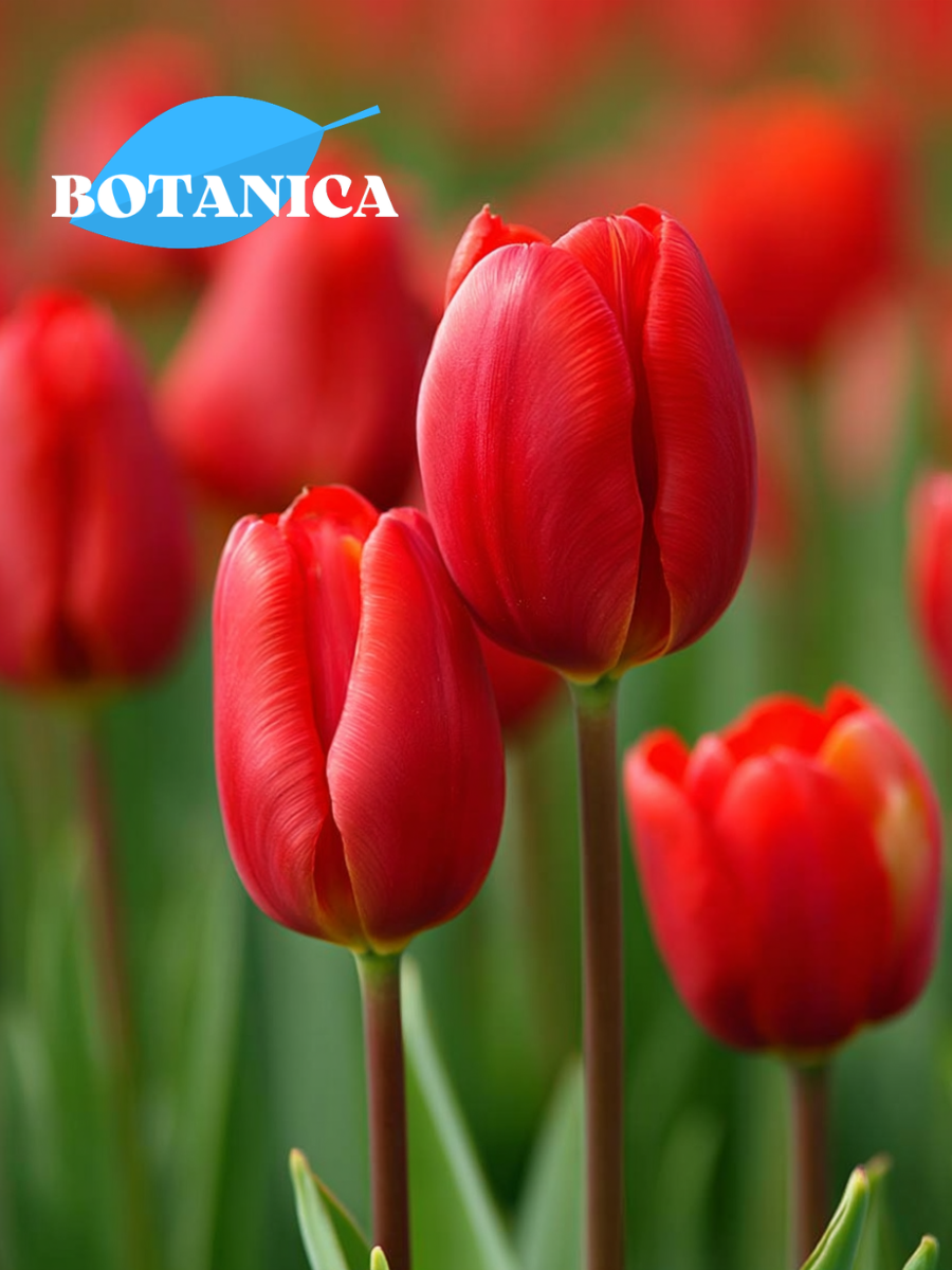 Луковицы цветов, botanica garden, Тюльпан Каданс 2 штуки (красно-оранжевый)