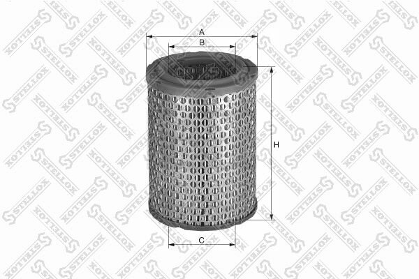 STELLOX Фильтр воздушный 483.5-281/150 DAF 85CF