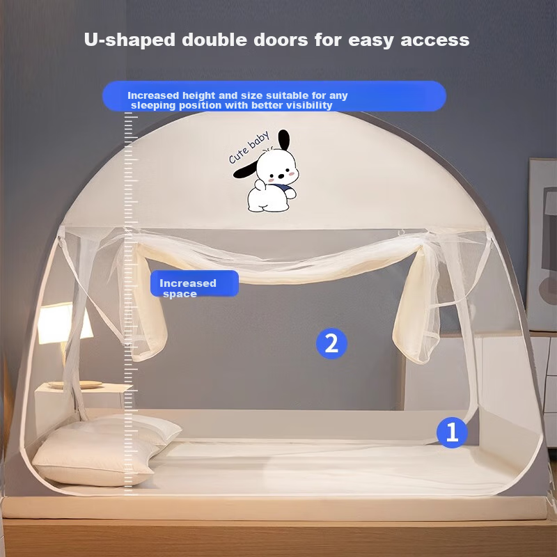 AVIVI класс А противомоскитная сетка для дома - защита от падений для младенцев, монгольский стиль с двойными дверями,
