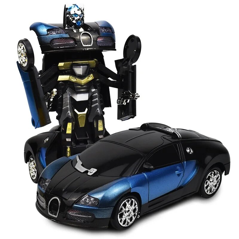 Электрический трансформирующийся автомобиль Синий, Bugatti