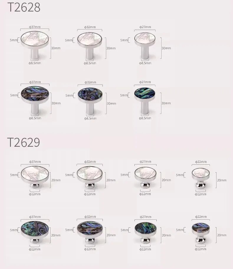 Ручки для шкафов T2628, зеленые, латунь