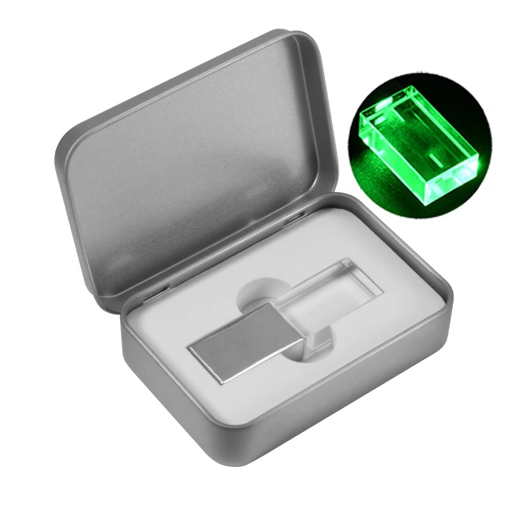 JASTER crystal USB Stick 64 ГБ 64 GB, Зеленый, green