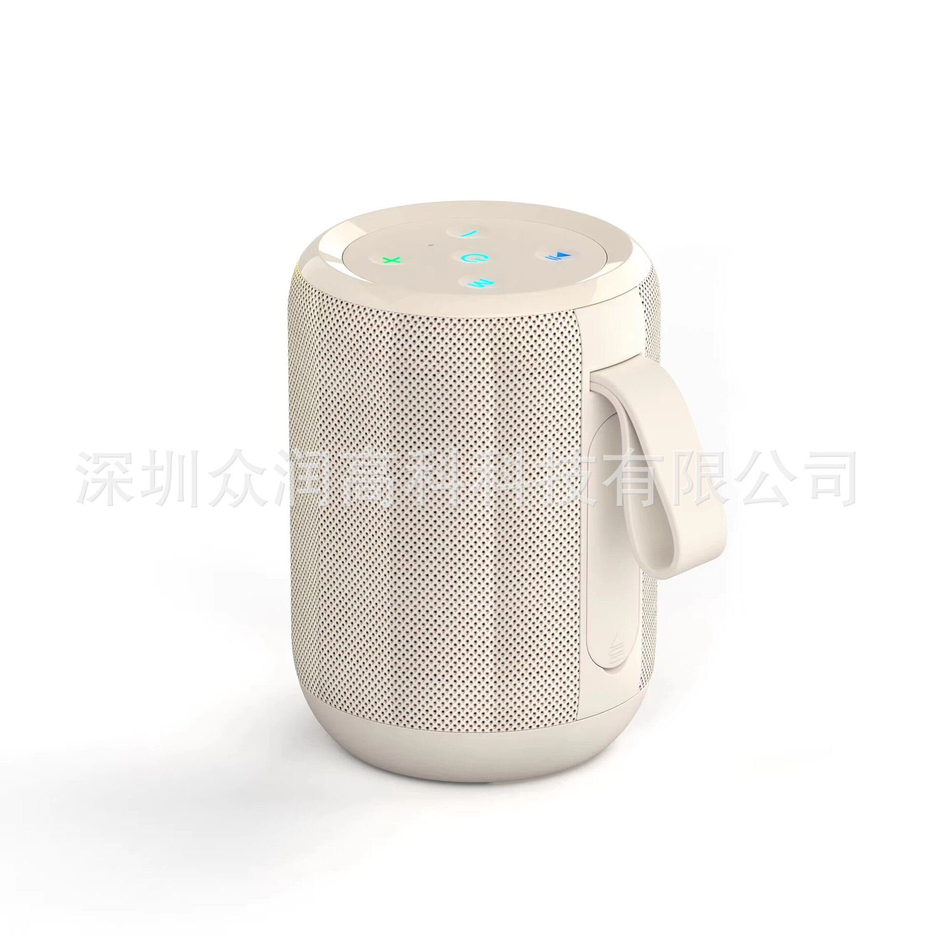 Компактная беспроводная колонка Bluetooth для дома и на открытом воздухе, мини-портативное аудиоустройство с кремовым
