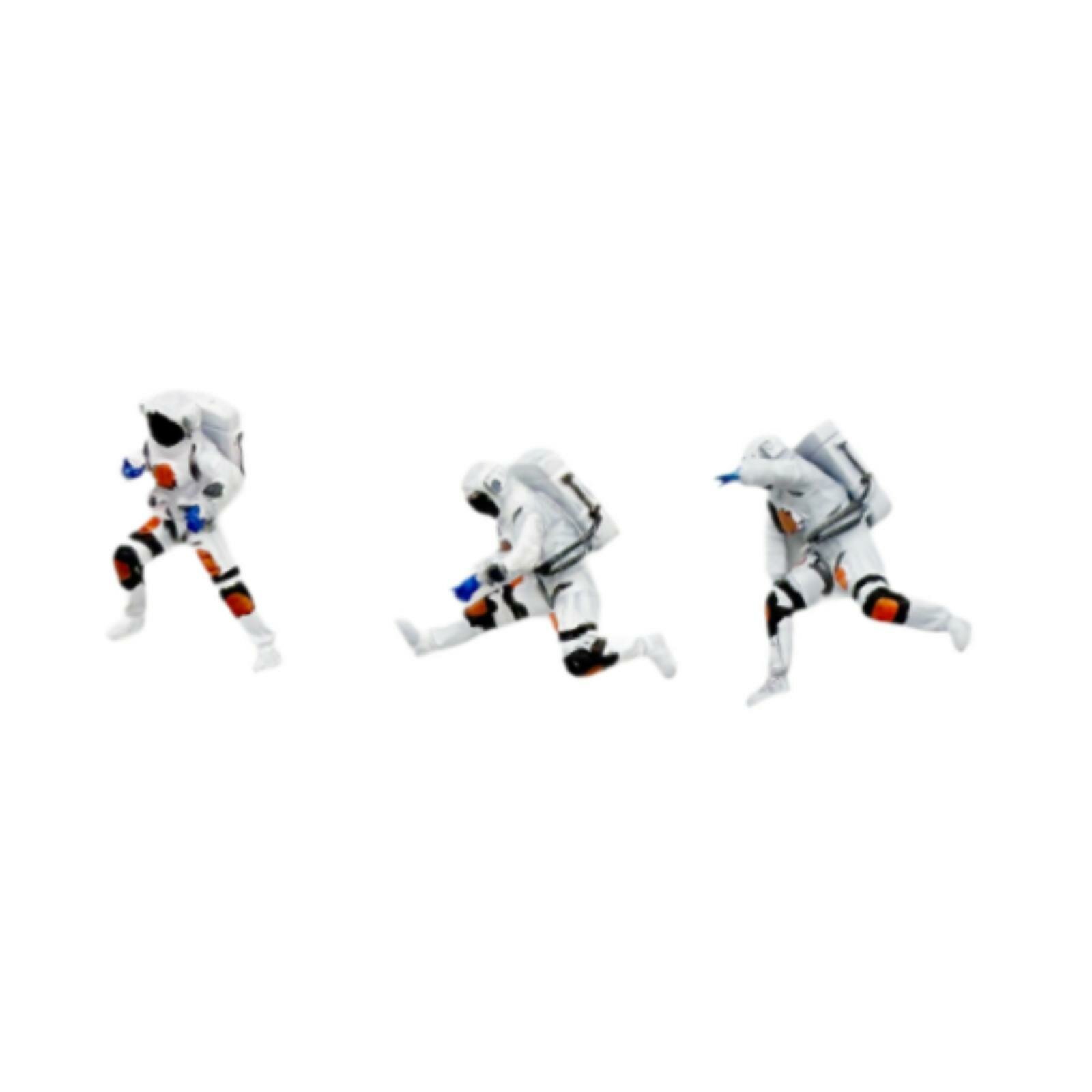 3 миниатюрные фигурки космонавтов, масштаб 1:64, коллекционная статуэтка астронавта, стиль B.