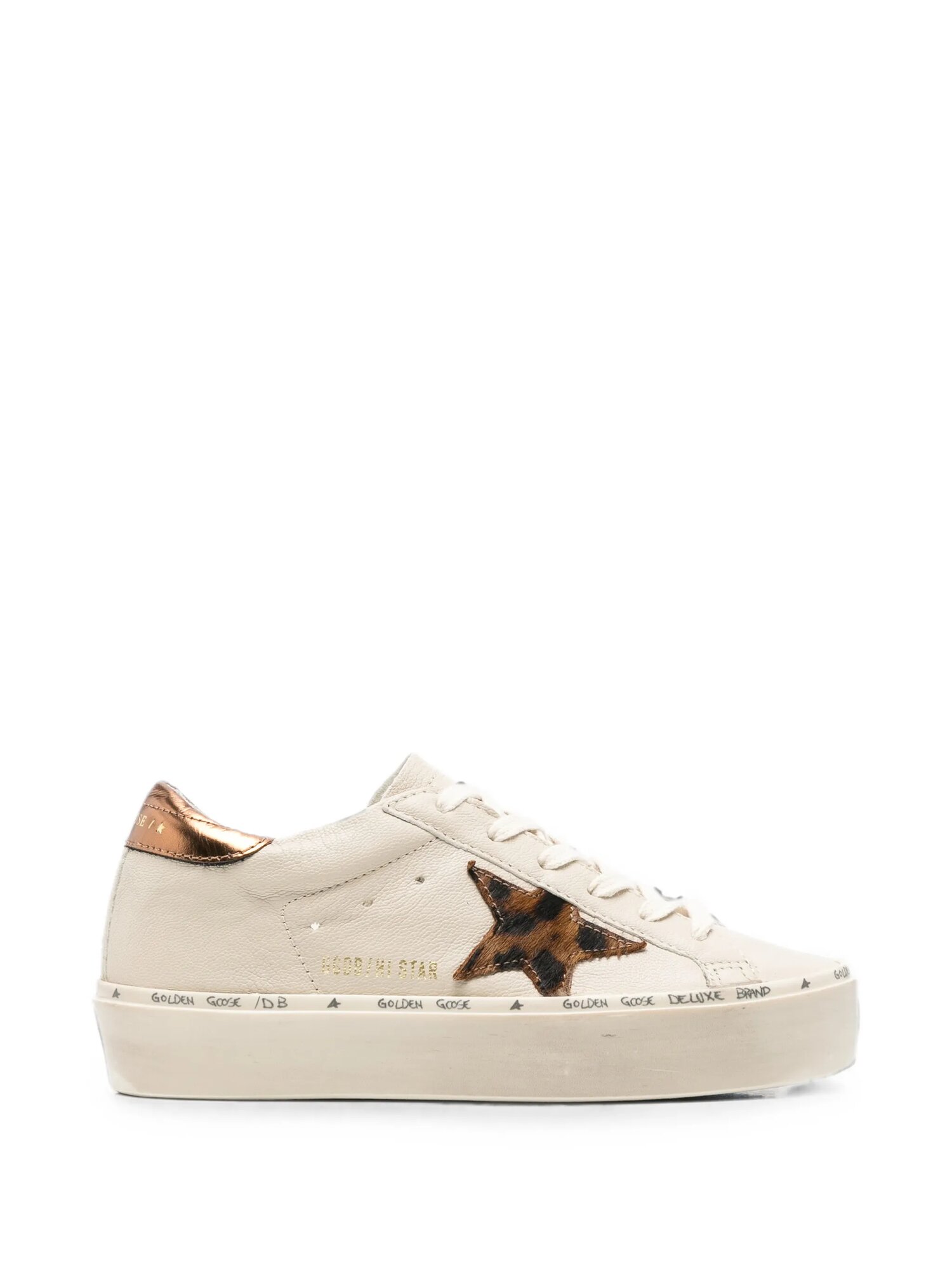 Кроссовки Hi Star leopard-print sneakers