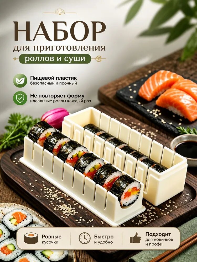 Форма для роллов, набор для суши и роллов приготовление