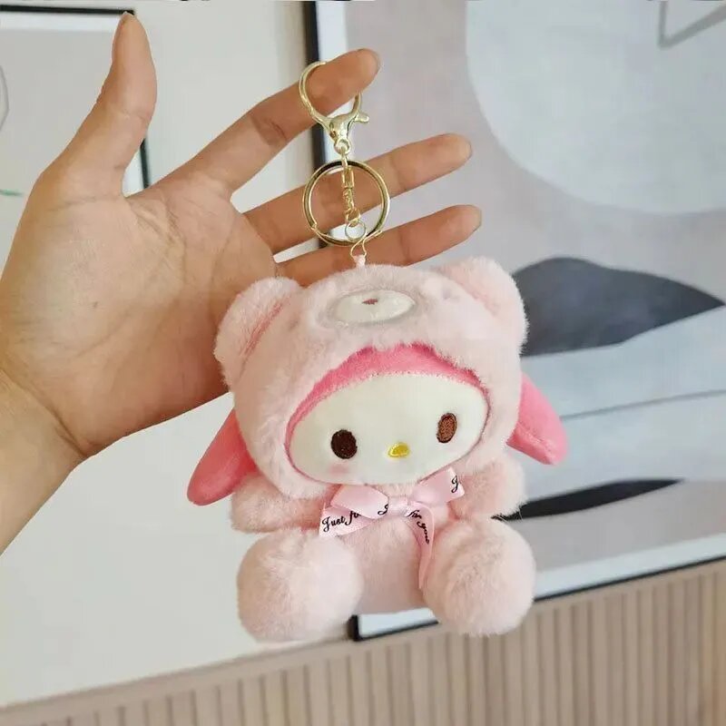 Мягкая игрушка плюшевый медвежонок Хэллоу Китти/ Игрушка брелок Hello Kitty