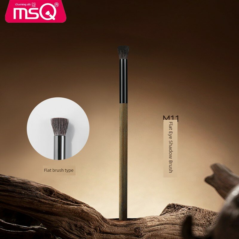 Кисть для теней MSQ/Meisika M11 с плоской головкой, кисть для растушевки, кисть для прорисовки деталей глаз с мягкой