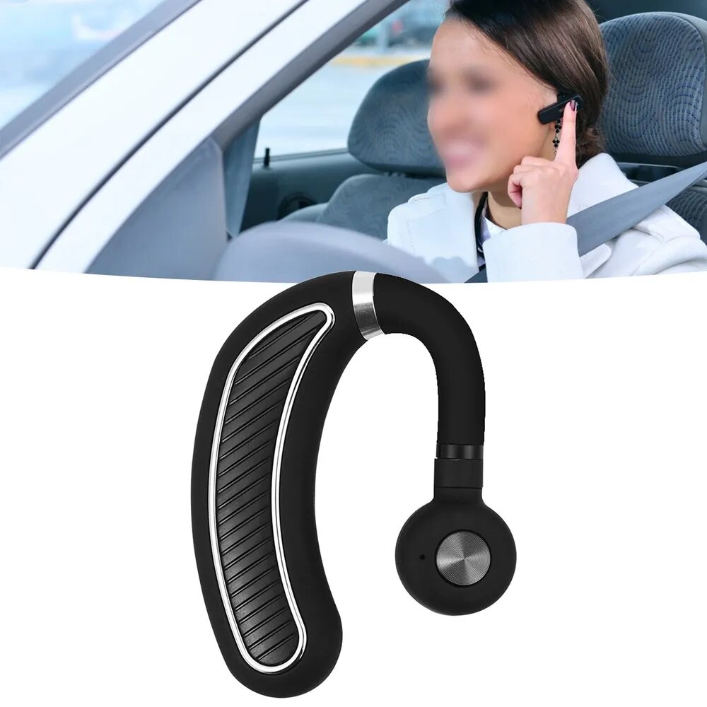 SkyTrade Спецификация: Описание: Наушник Bluetooth с микрофоном с шумоподавлением принесет вам кристально чистый звук и гарантирует прозрачный телефон даже в шумной среде. Идеально подходит для трениров — фото 1