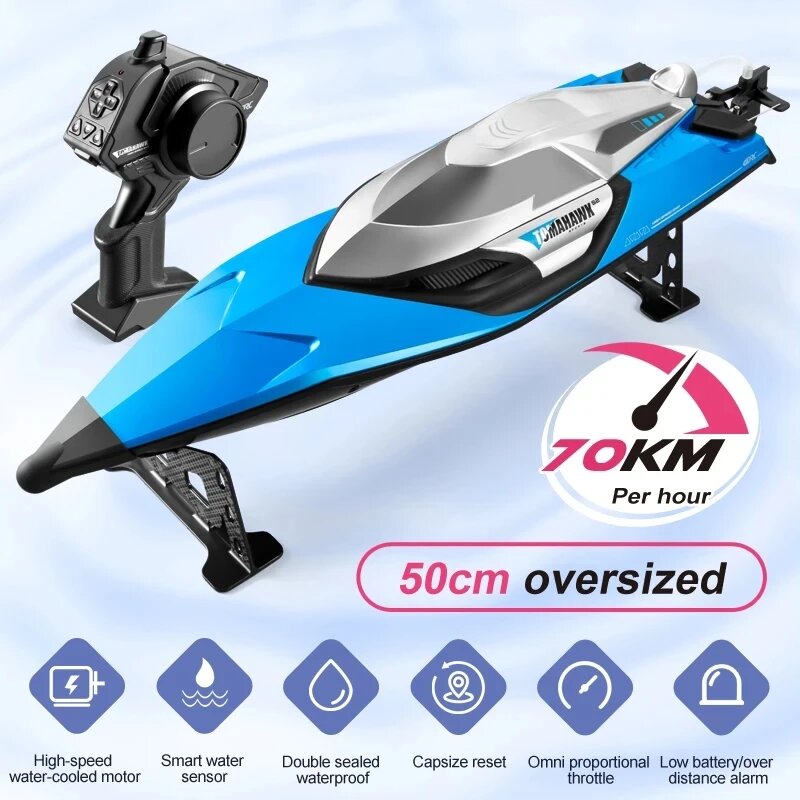 Радиоуправляемый катер LKCOMO S2 blue 50см