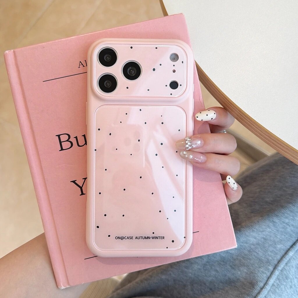 Модный Чехол Для iPhone С 4 Дизайнами: Узоры «Крапинки» И iPhone 14 Pro Max, Розовый, Sakura Pink