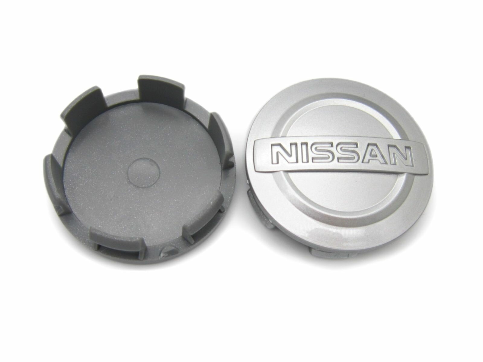 Колпачок, заглушка для литого диска СКАД Nissan silver, 56/51/12 мм, 1 шт.