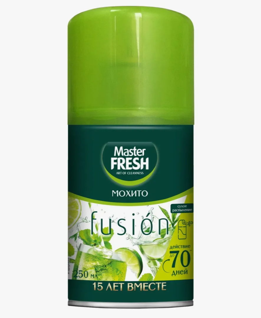 Освежитель воздуха Master FRESH Fusion, сменный баллон Мохито 250 мл.