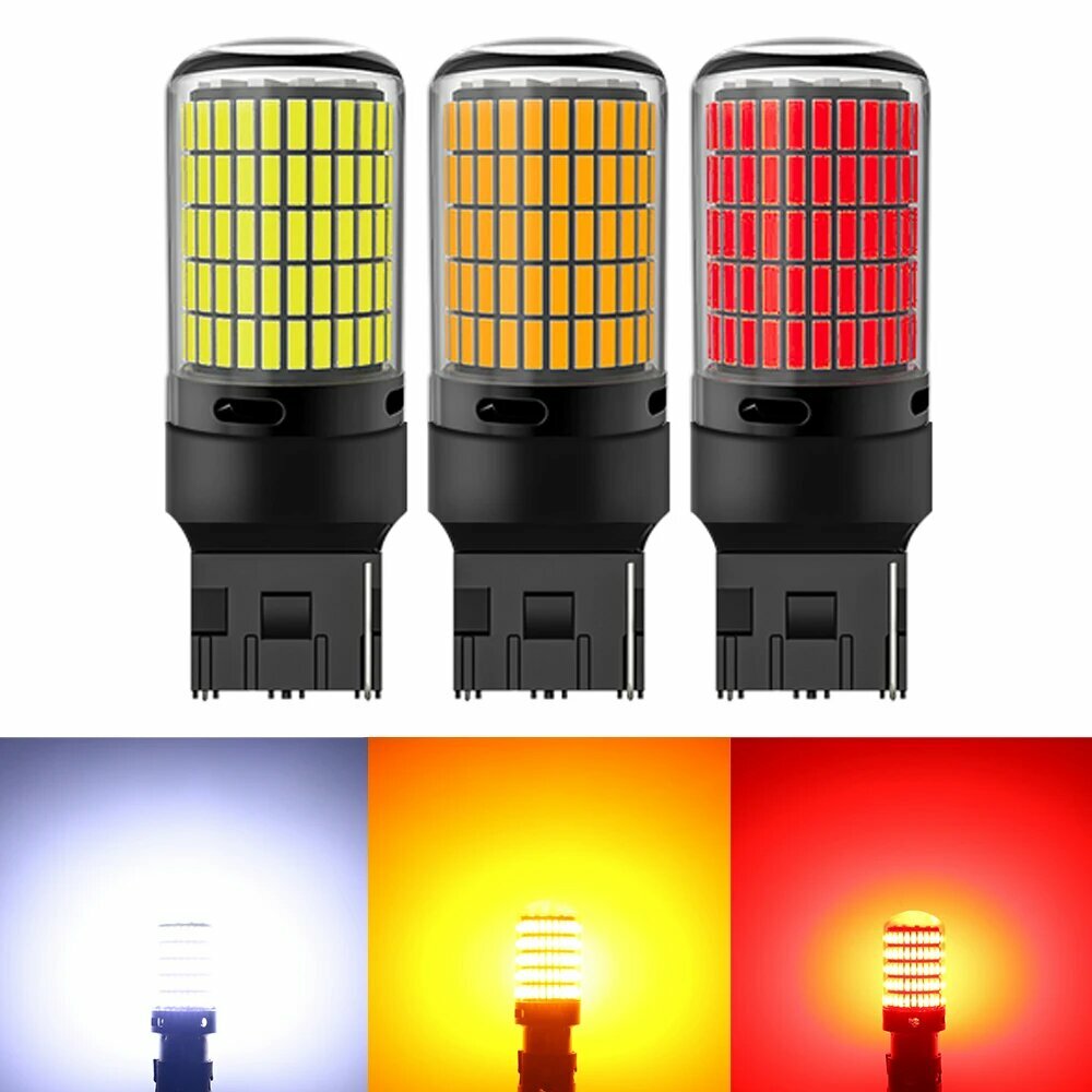 2 шт, светодиодсветодиодный лампы 7440 W21W 1156 BA15S P21W BAU15S PY21W P21/5W 1157 BAY15D 7443 3157