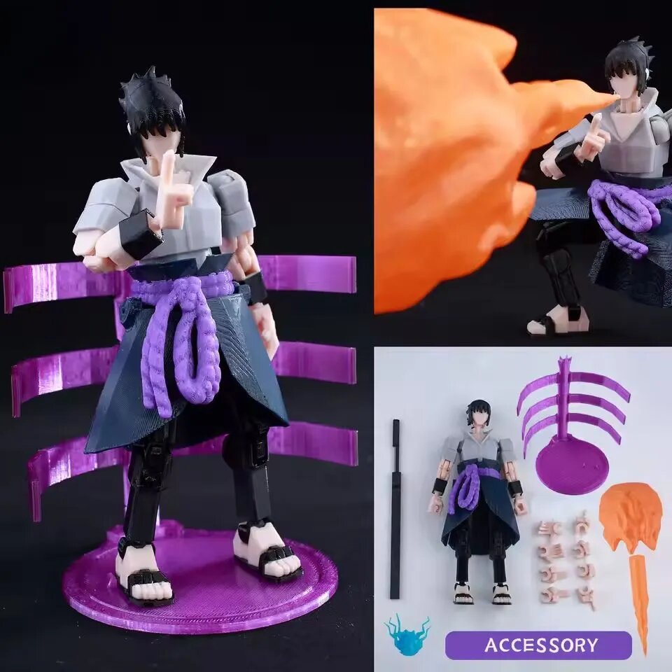 3D фигурка-манекен Магическая битва (Sasuke) T13 , подвижная шарнирная, для кастомизации, подарок фанату аниме