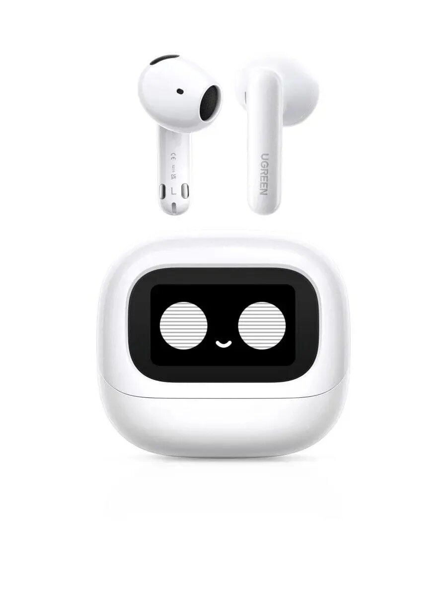 Наушники UGREEN WS216 LightBuds Magic Hibrid ANC Earbuds White