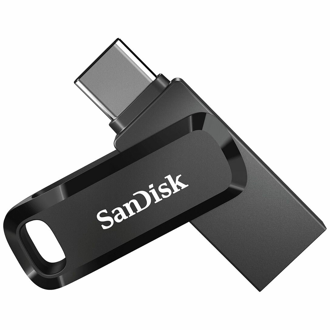 SanDisk 32 ГБ USB-флеш-накопитель Ultra Dual Drive Go (SDDDC3-032G-G46), USB 3.2, USB Type-A, до 150 мб/сек, Пластик, черный