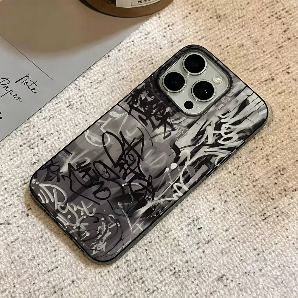 Прозрачный чехол для iPhone 17 Air 16 15 14 13 12 11 Pro Max с Серый, Grey, For iphone 13