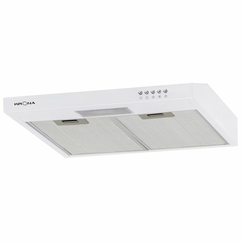 Кухонная вытяжка Krona Jessica slim 500 WHITE push button, белый