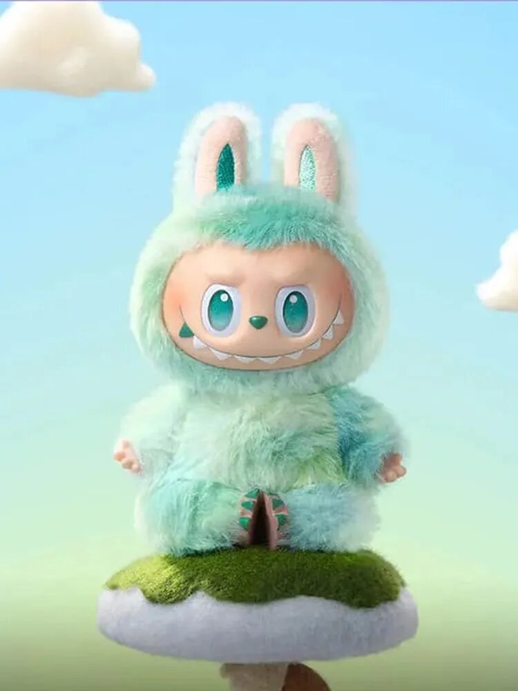 Лабубу игрушка брелок, Мягкая игрушка Лабуба, 17 см, Фигурка-сюрприз, Материал: Искусственный мех