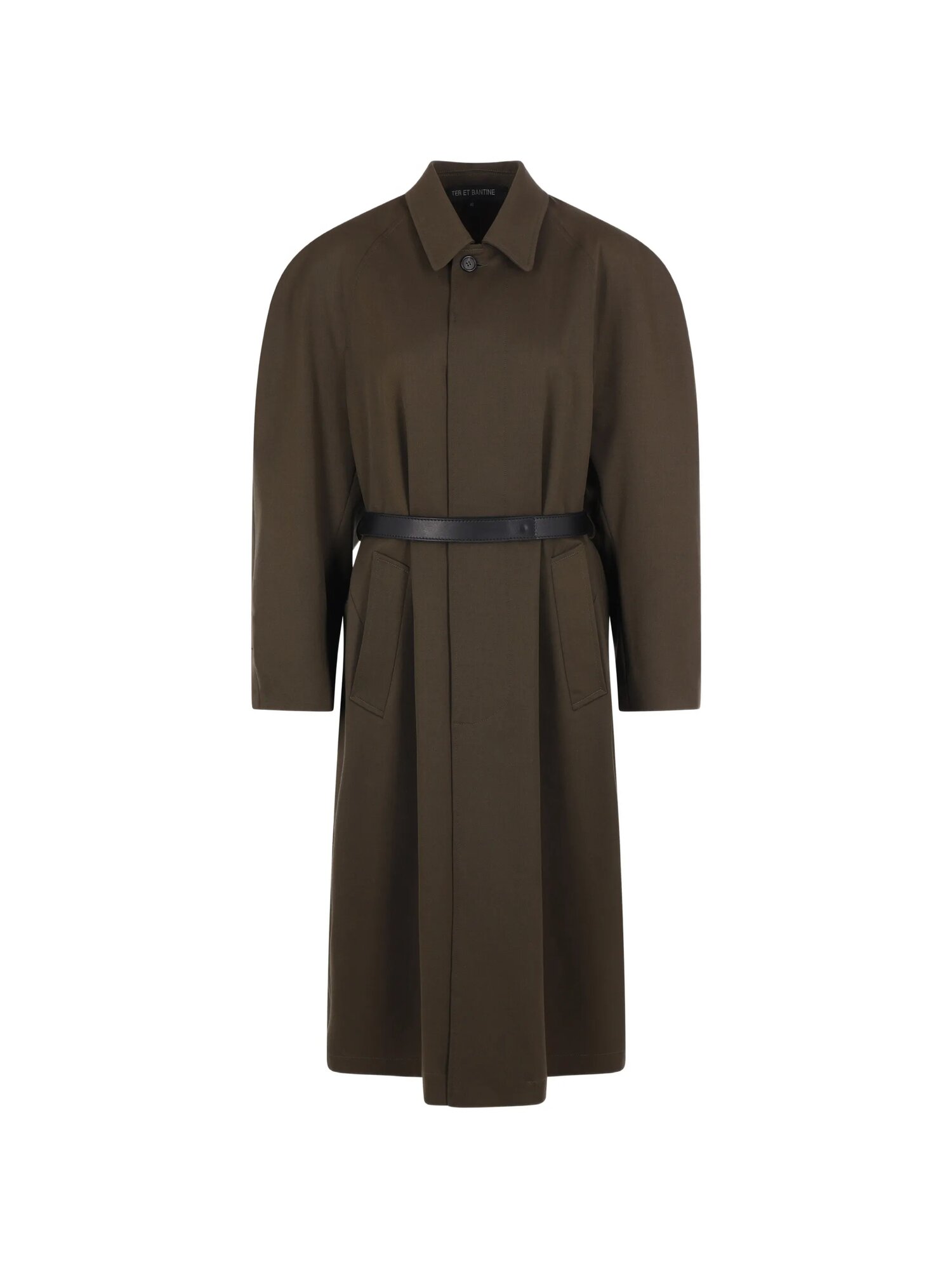 Пальто Ter et Bantine Belted gabardine coat