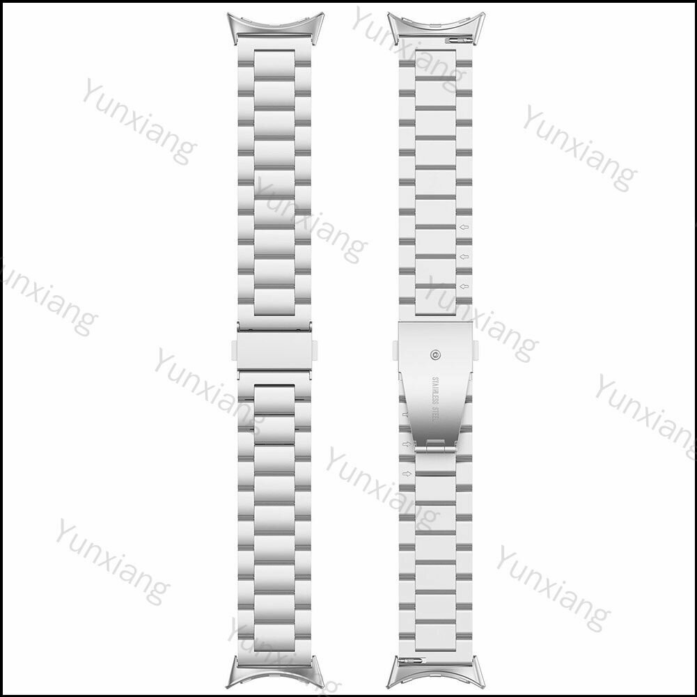 Металлический ремешок для Google Pixel Watch 3, 45 мм, из нержавеющей стали, серебристый