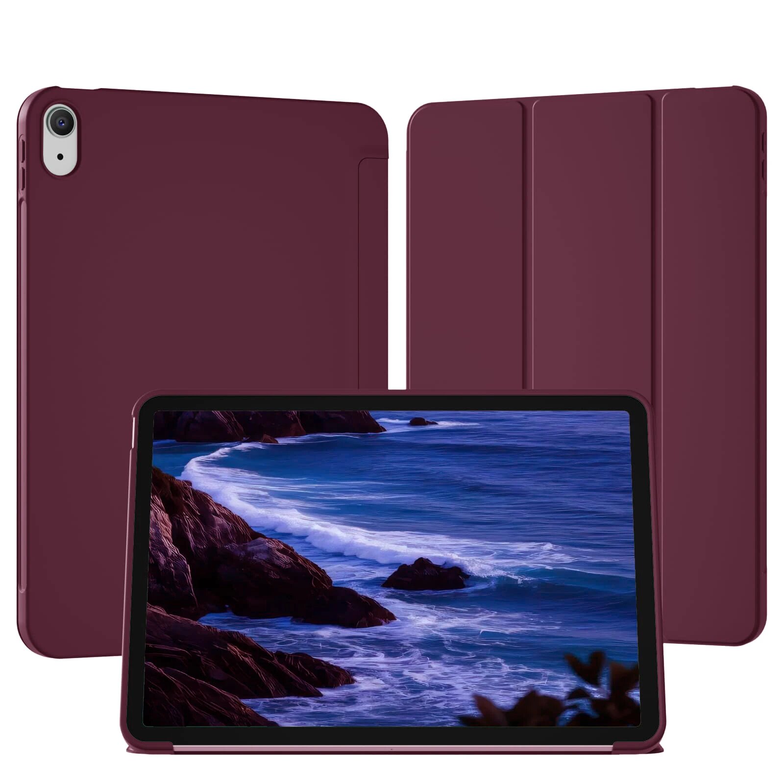Чехол-книжка для iPad 11" бордовый