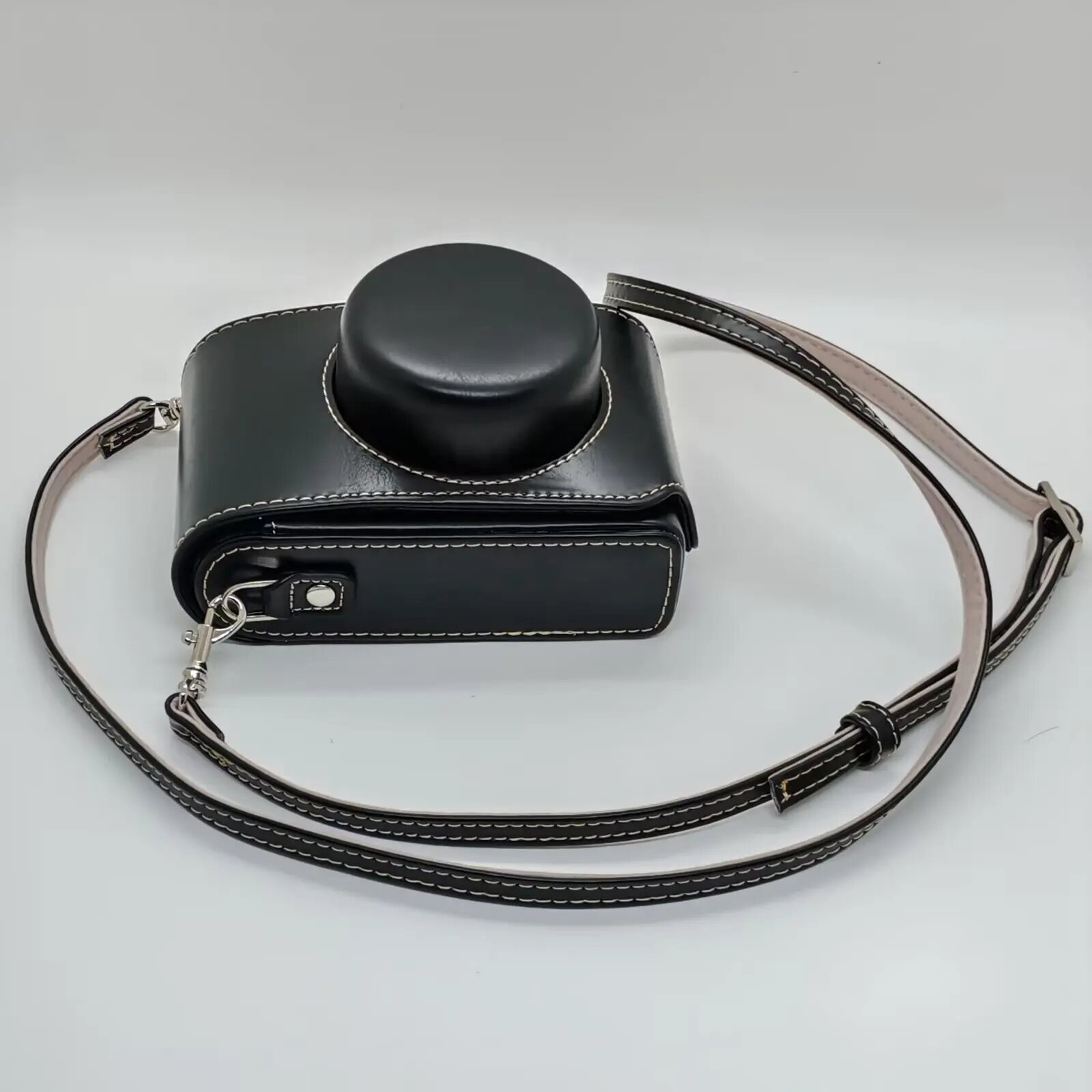 Искусственный кожаный чехол-сумка для Leica D-Lux Typ109 / D-LUX 7 / D-LUX 8 Черный, Black