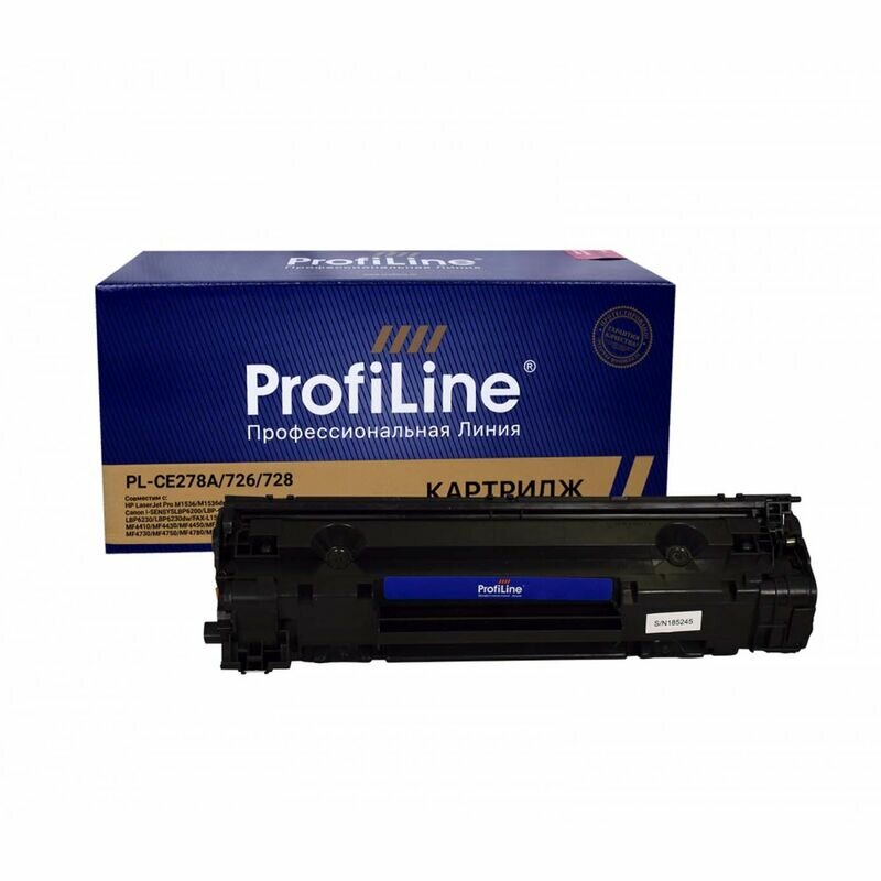Картридж CE278A/726/728 (№78A) для HP LaserJet M1536dnf, Canon MF4410, MF4400 2000 стр. ProfiLine