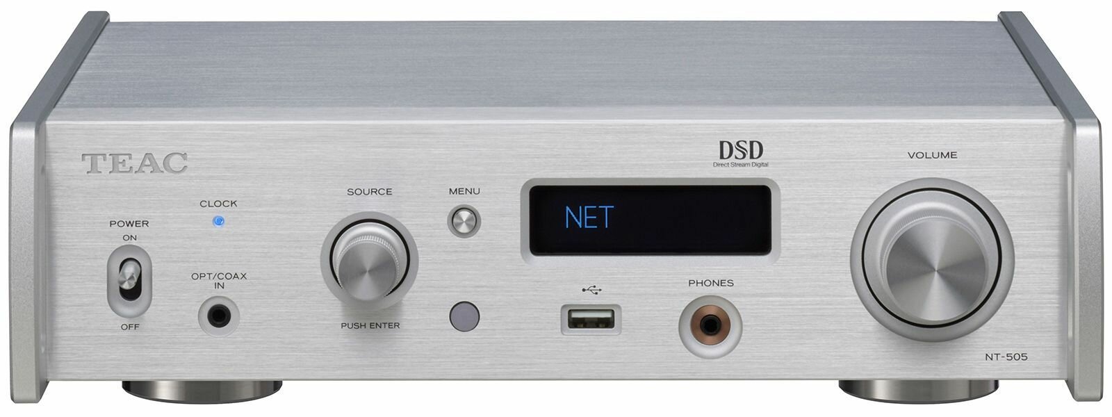 Teac Сетевой проигрыватель, Bluetooth, серебристый