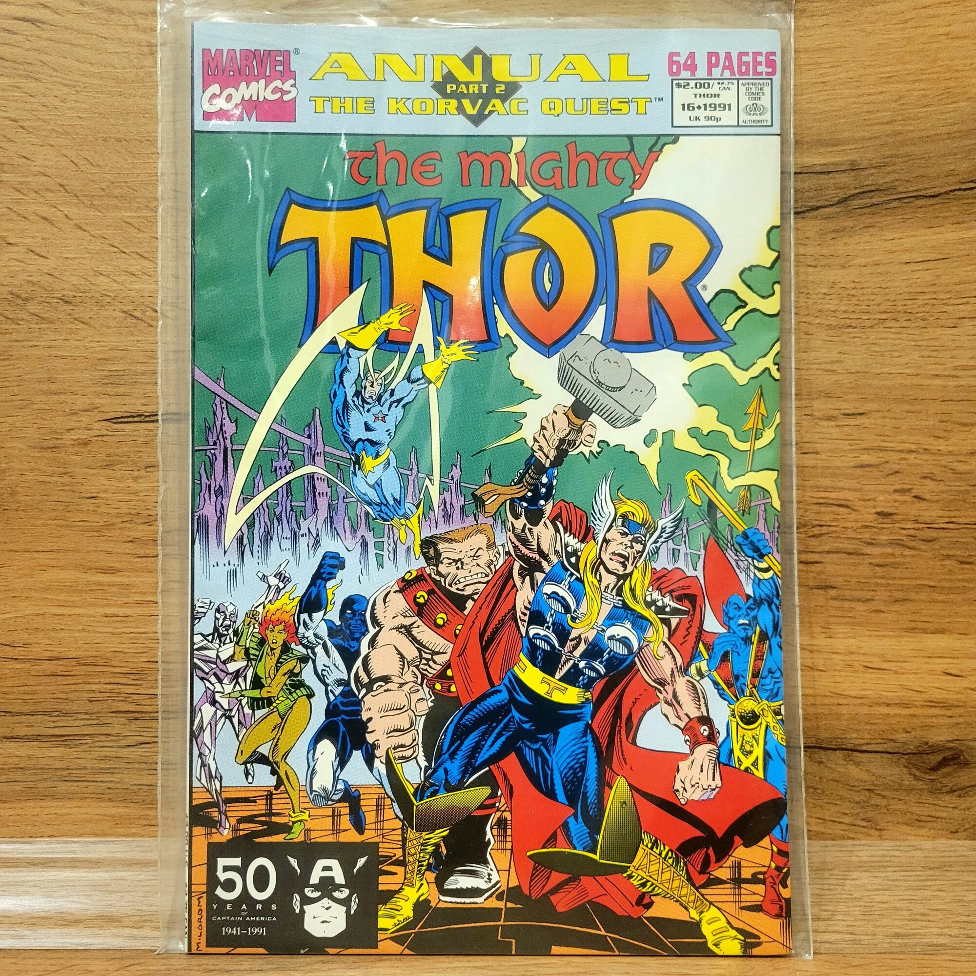 Ретро Комикс Thor Annual #16. 1991 Год.