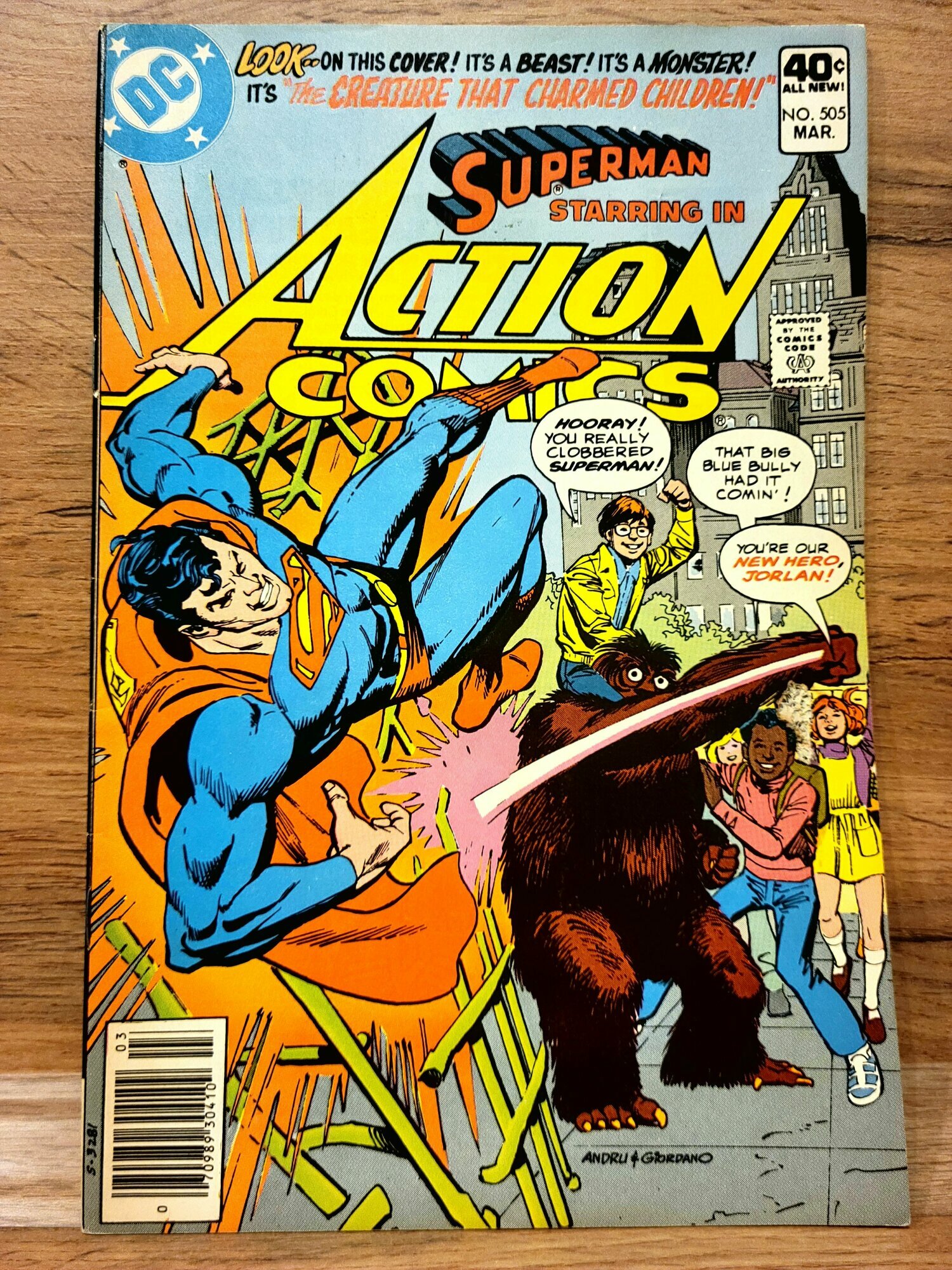 Ретро Комикс Action Comics #505. 1983 Год.
