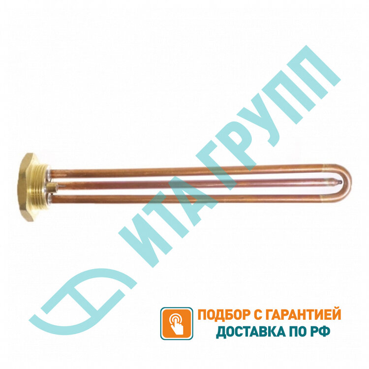 ТЭН 3 кВт (3000 Вт) RDT, резьбовой 42 мм для Ariston, De Luxe, Real, Thermex, под анод М6, 282246