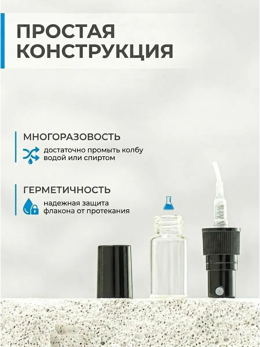 Атомайзеры для духов. Флаконы 5 шт по 2 мл